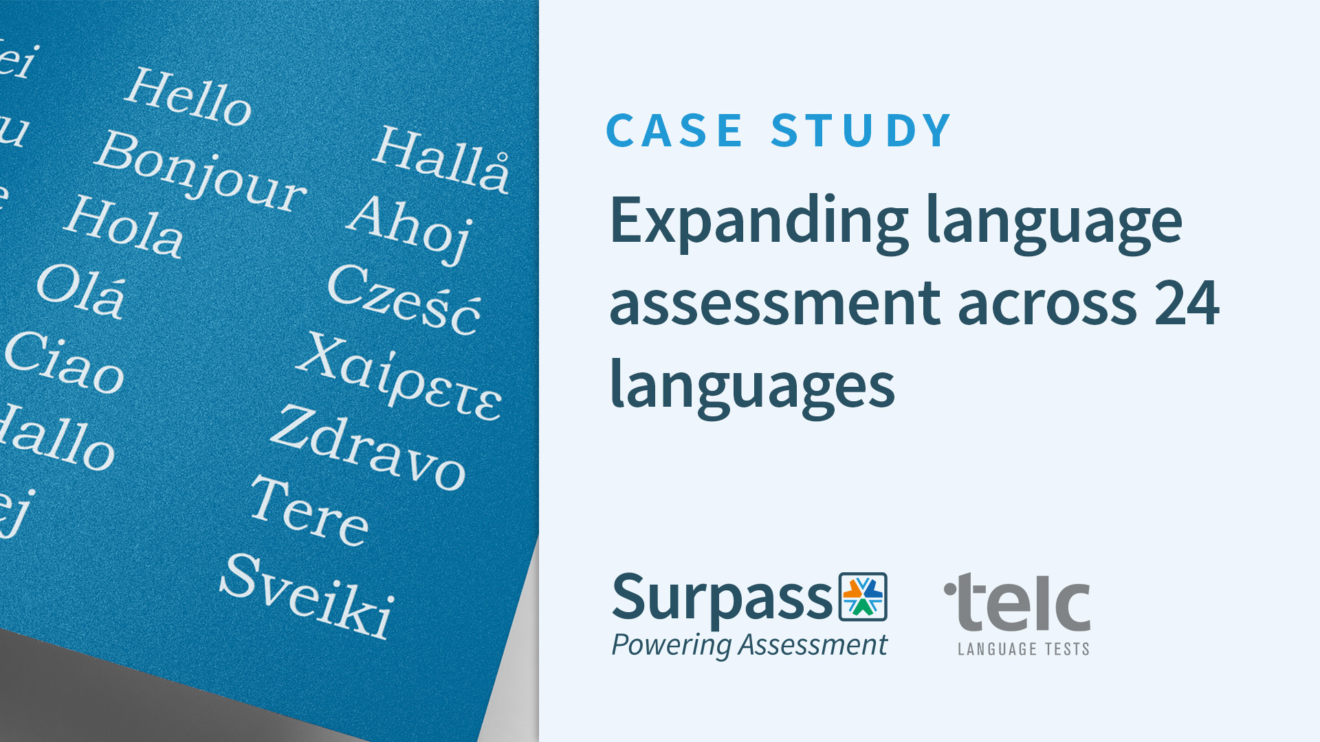 Expanding language assessment across 24 languages - Surpass Assessment