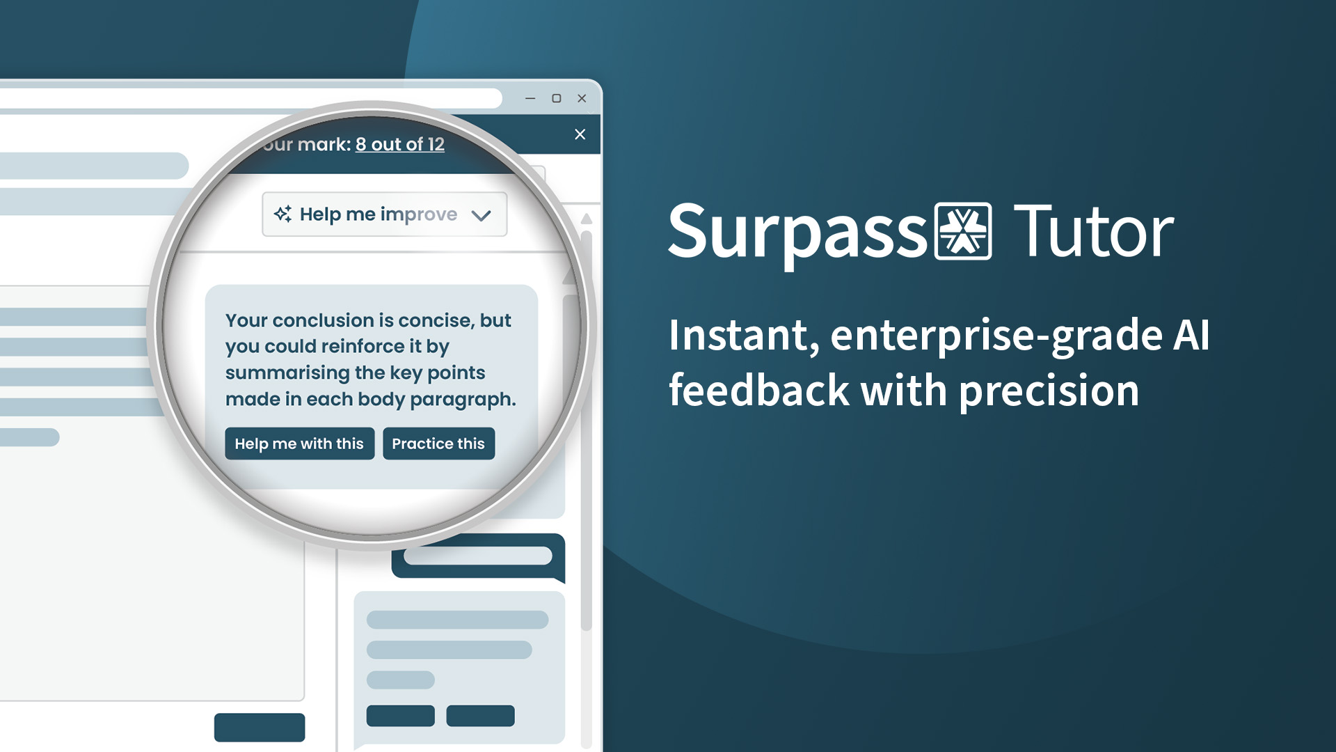 Surpass expands its AI suite with Surpass Tutor - Surpass Assessment